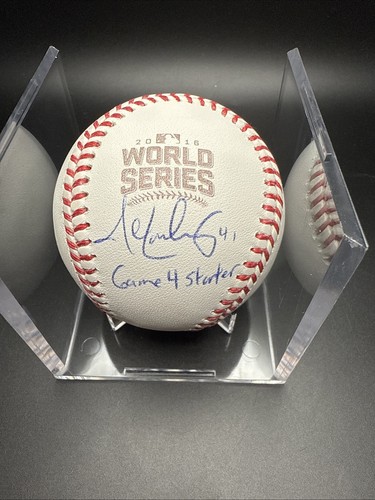 Chicago Cubs John Lackey Autographed 2016 WS MLB Baseball Beckett Cert ...