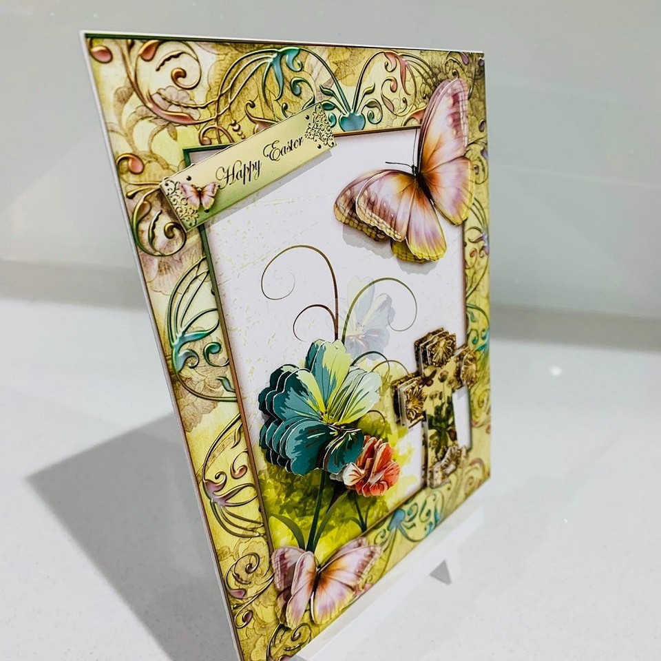 Handmade Happy Easter 7x5 Greeting Card | eBay UK