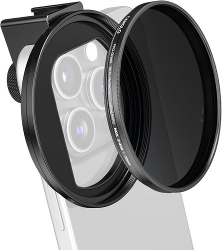 CAMOLO 72mm Phone Filter Mount Lens Adapter Round Camera Filters W ...