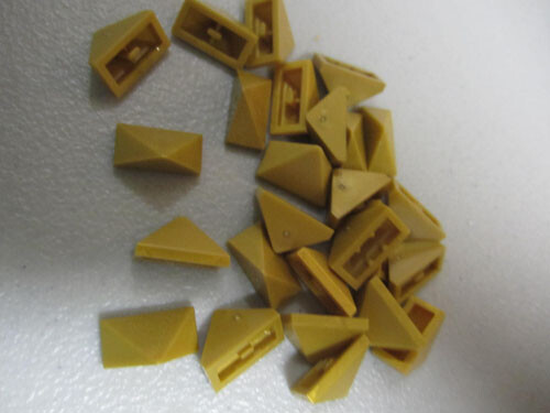 LEGO USED Gold 1x2 End Slope (20 pieces) #3048 | eBay