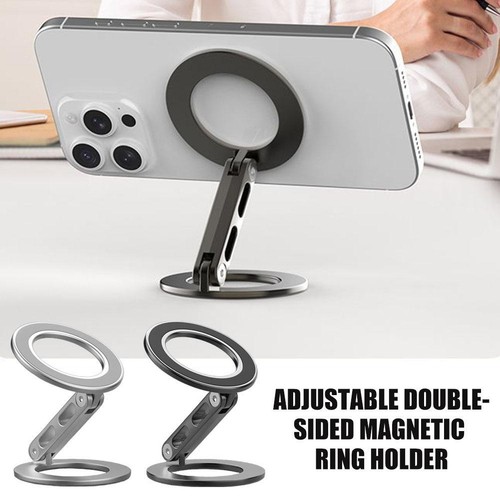 Double Magnetic Cell Phone Ring Holder Removable Cell Phone Grip Tablet ...