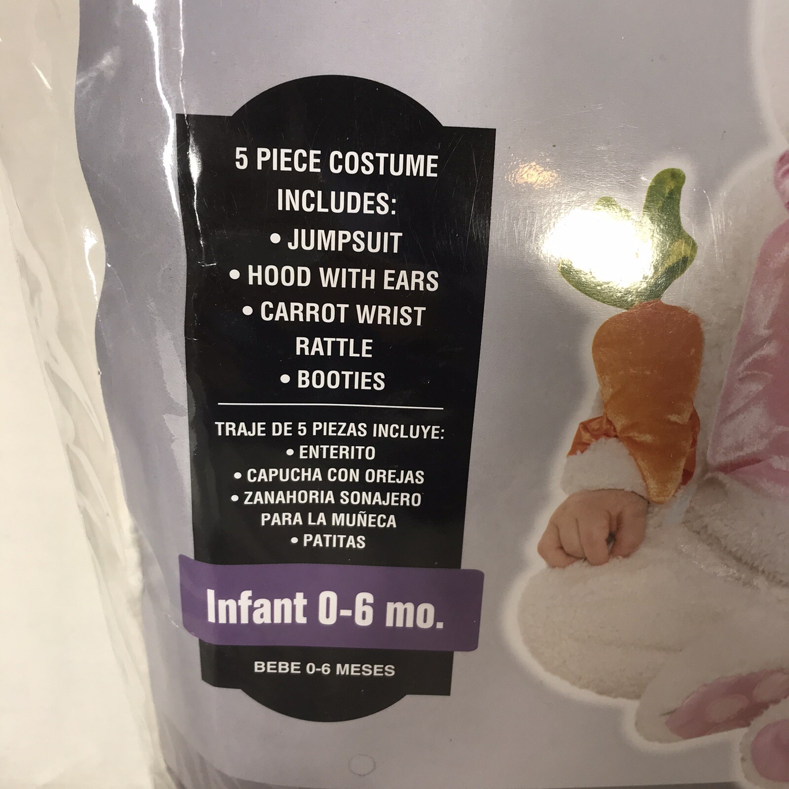 Little Rabbit Easter Bunny Halloween Costume White Wabbit Infant 0-6 ...
