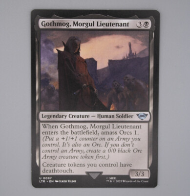 Gothmog, Morgul Lieutenant 0087 UNCOMMON LTR MtG Card | eBay