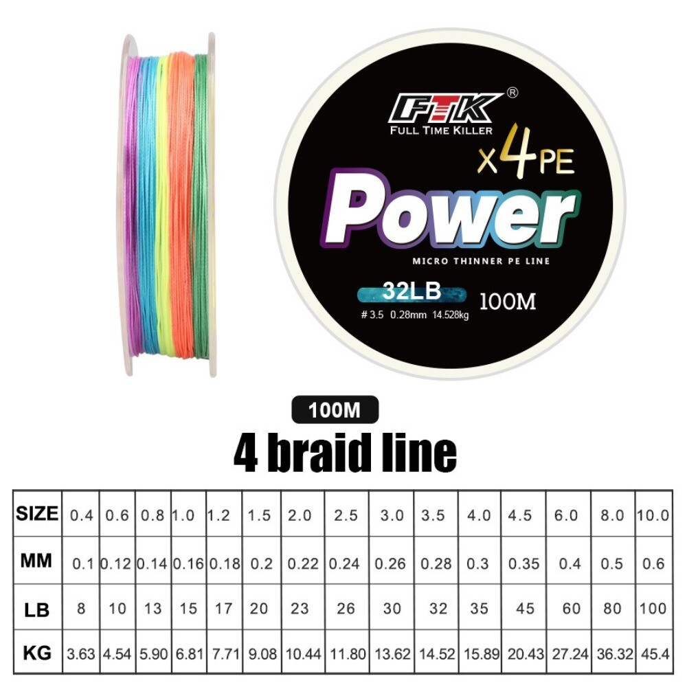 Angling 4 Strands Fishing Line Fishing Polyester Bait Monofilament ...