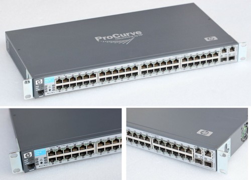 48xPORT 10/100 Commutateur de Réseau HP Procurve 2610-48 J9088A 2x 10 ...