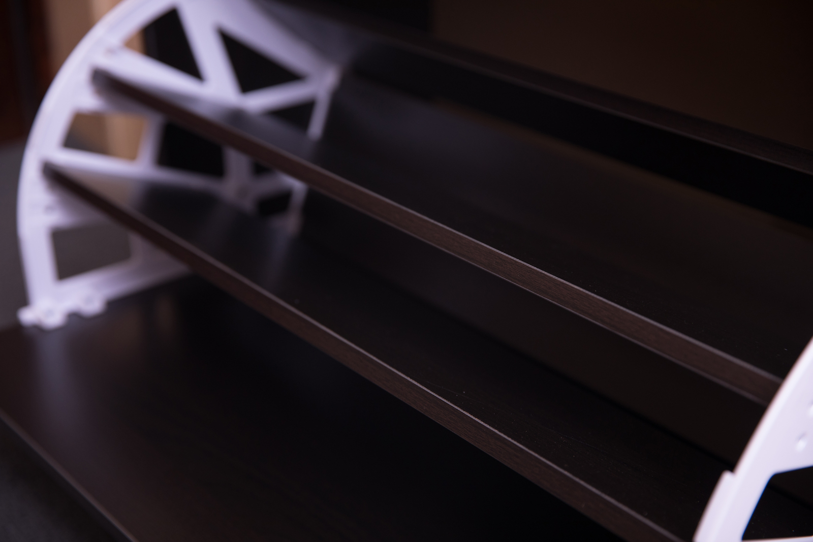 Black Wooden Fold-out Shoe Organizer - Shoe Storage Bench with Leather ...