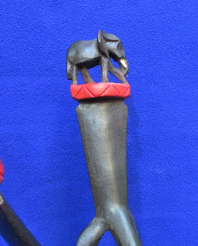 Vintage Hand Carved Elephant Folding Wooden Stand Interlocking Legs ...