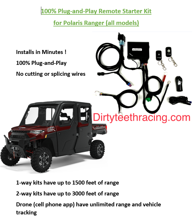2022 - 2024 Polaris Ranger Remote Start Kit 100% Plug and Play ALL ...