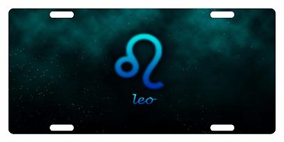LEO ZODIAC Custom License Plate ASTROLOGY Emblem BLUE Version | eBay