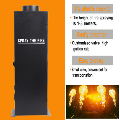 200W Fire Projector Flame Sprayer Thrower Machine DMX DJ Party Stage ...
