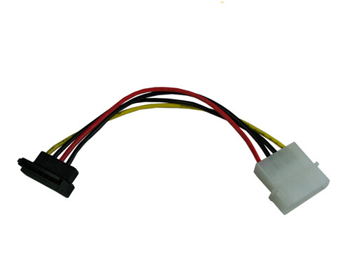 4-Pin Power to 15-Pin SATA Power Cable L shape 4 pack | eBay