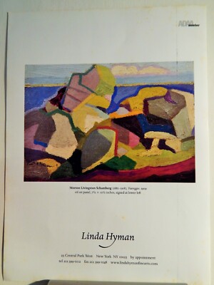 MORTON LIVINGSTON SCHAMBERG ART PIECE VTG ORIG 2004 ADVERTISEMENT | eBay