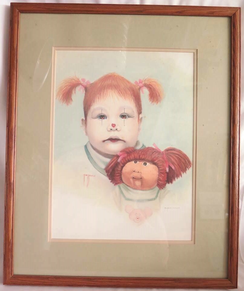 Jim Howle FOR KIDS ONLY art Print #166/2000 clown girl with Cabbage ...