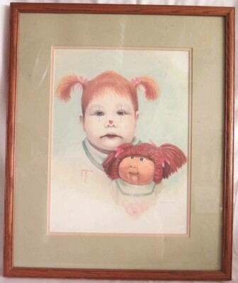 Jim Howle FOR KIDS ONLY art Print #166/2000 clown girl with Cabbage ...