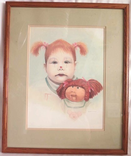 Jim Howle FOR KIDS ONLY art Print #166/2000 clown girl with Cabbage ...