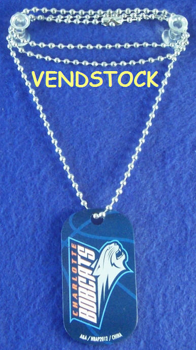 NBA DOG TAG METAL NECKLACE PENDANT LICENSED BASKETBALL + FREE 22" METAL ...