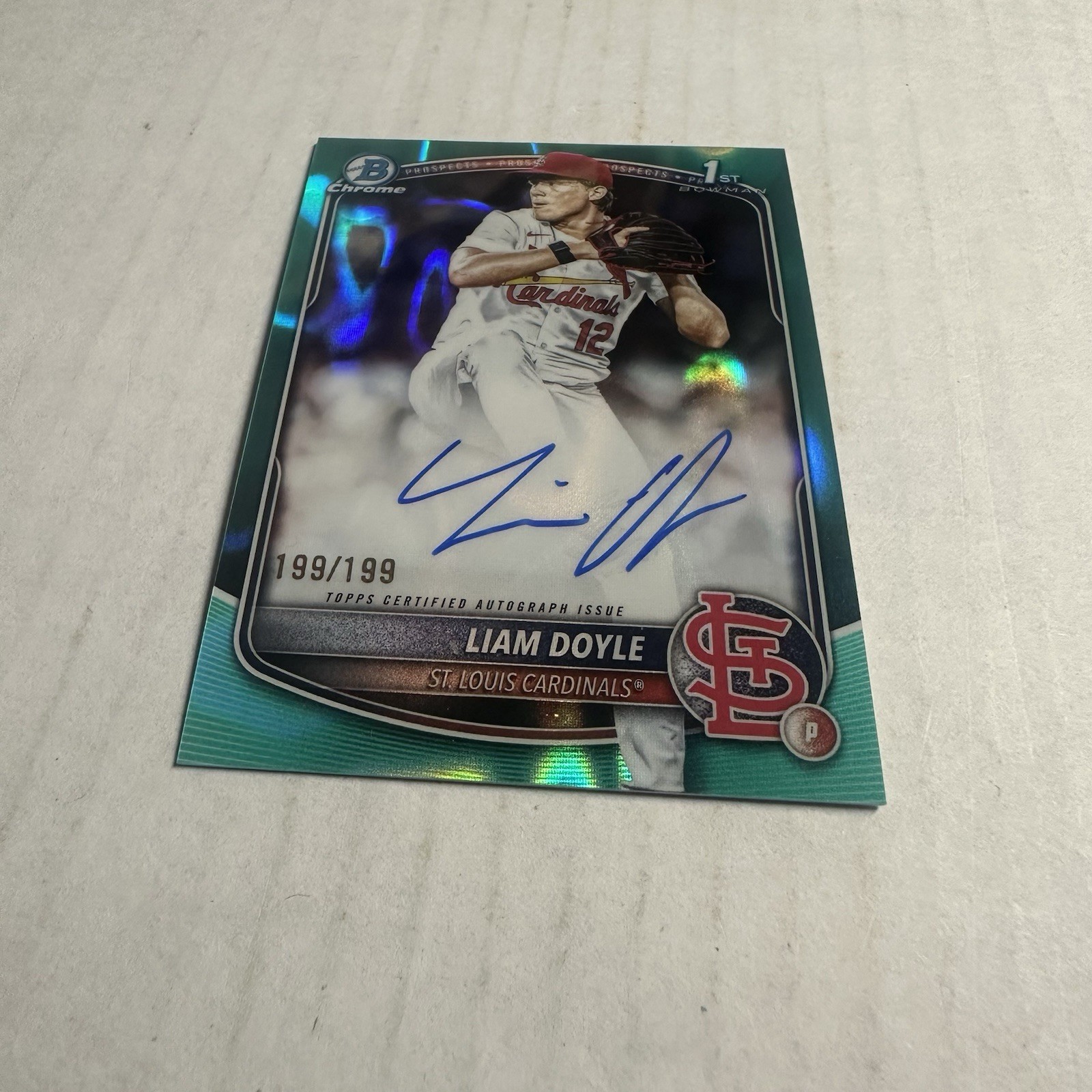 2025 Bowman Draft Chrome Liam Doyle Aqua Lava Auto /199 #CPA-LD ...