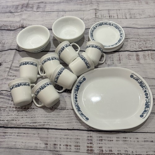 Vintage Old Town Blue vintage corelle dinnerware 23 piece set. | eBay