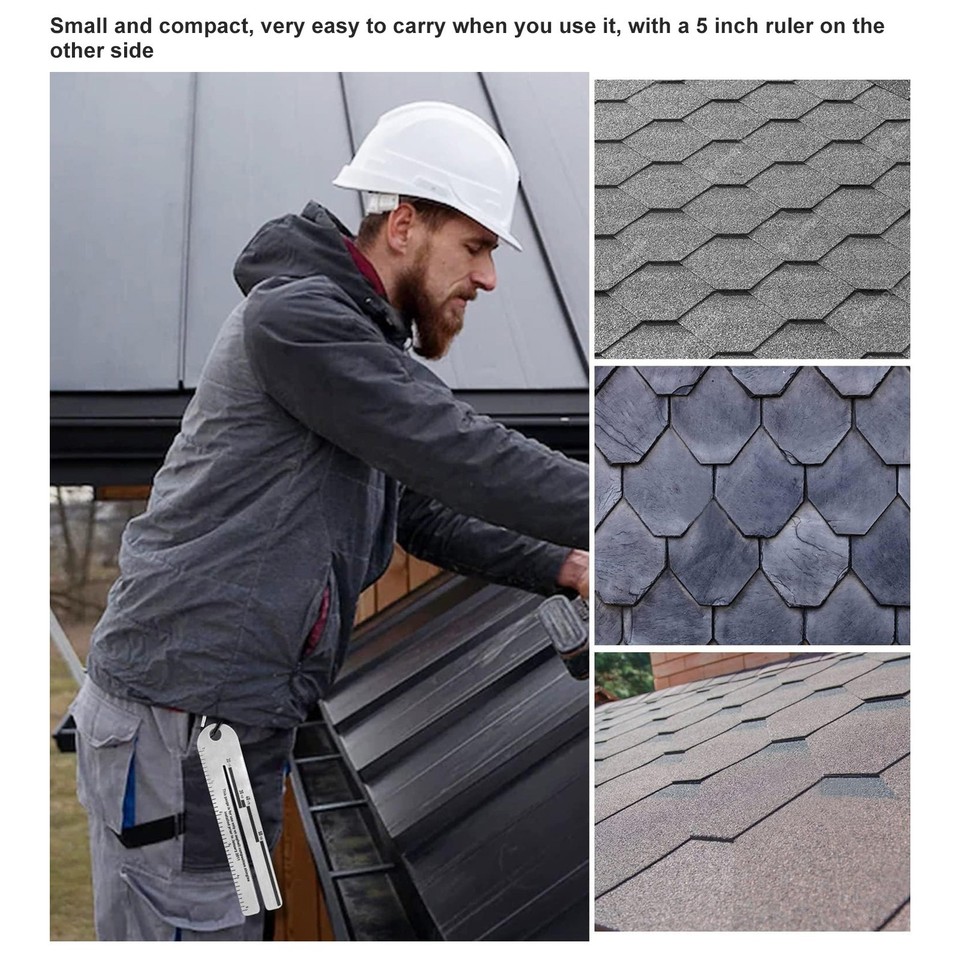 2x 5in Shingle Gauge Anti Corrosion Shingle Roof Tiles Glass Fiber ...