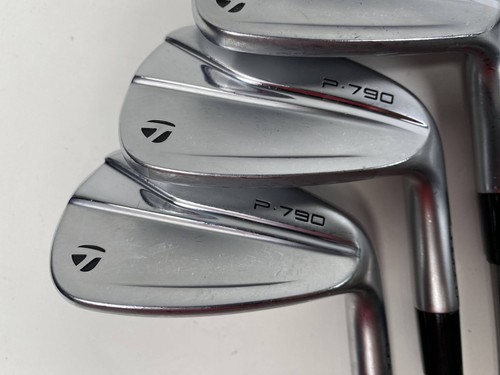 TaylorMade P790 2021 Iron Set 4-PW+AW AeroTech SteelFiber i95 Stiff ...