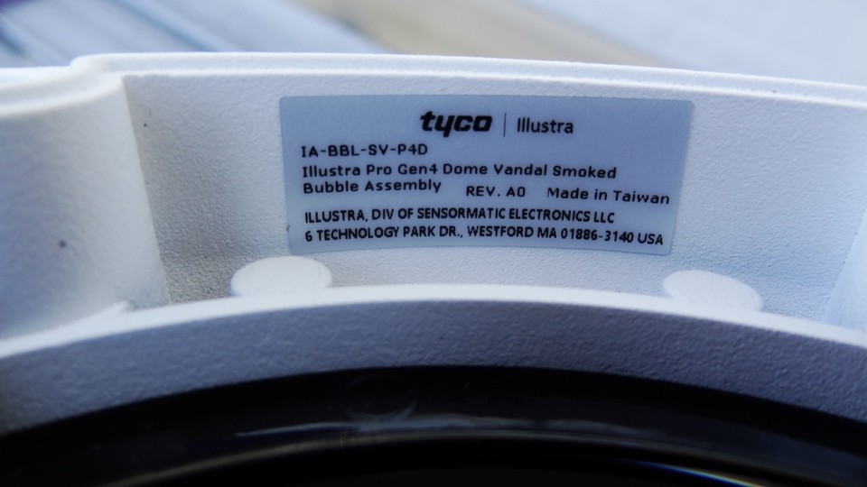 Tyco IA-BBL-SV-P4D Illustra Pro Gen4 Dome Vandal Smoked Bubble Assembly ...