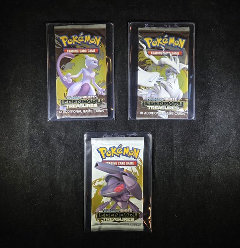 Legendary Treasures - Lot of 3 Sealed Booster Packs - Pokémon Black ...