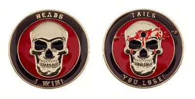 Challenge Coin HEADS OR TAILS SKULL CHALLENGE COIN | eBay