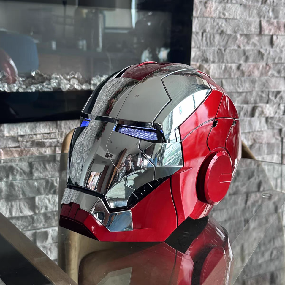 1:1 Iron Man MK5 Helmet Electronic Voice Activated Open&Close Mask ...