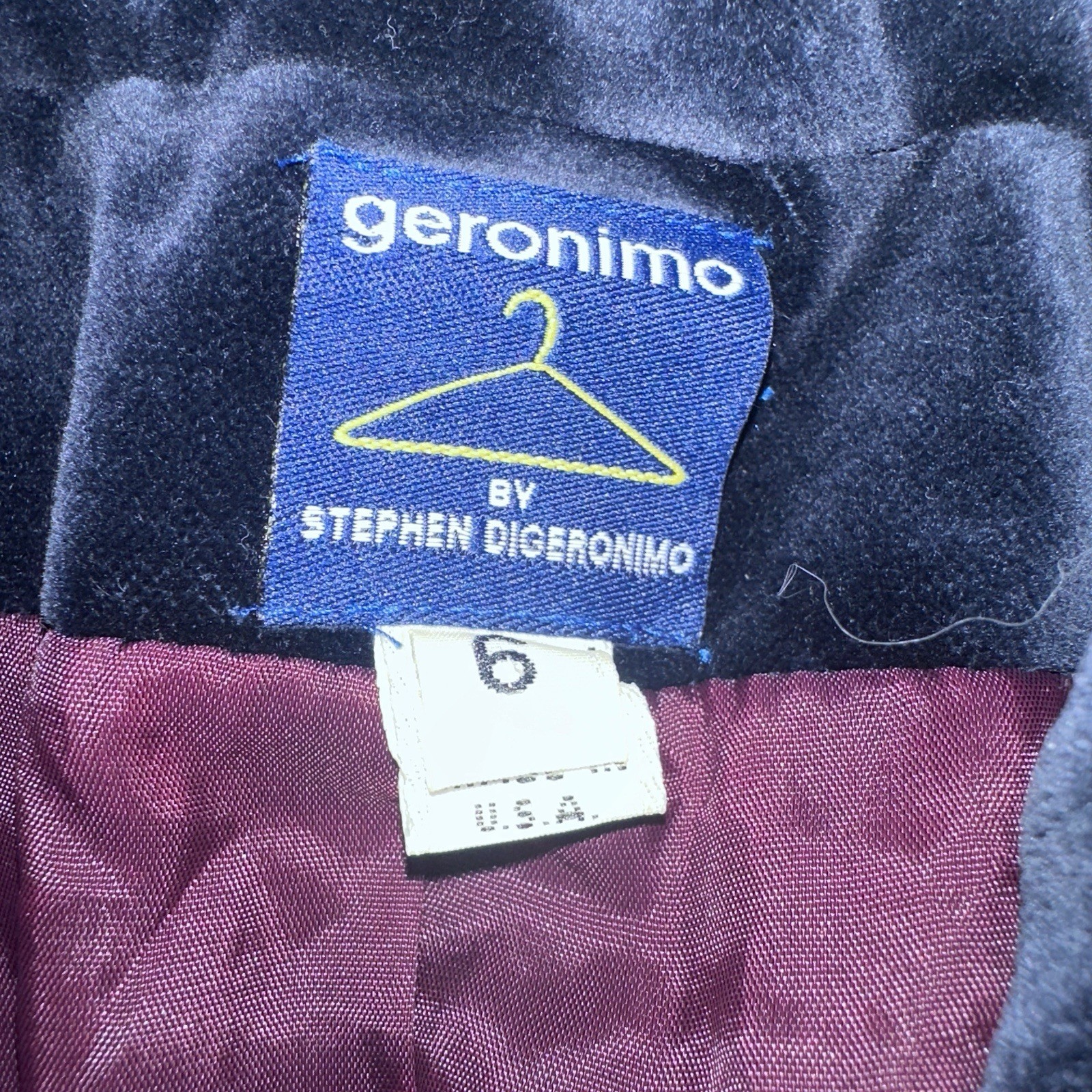 Vintage Geronimo Blue Long Overcoat Button Front Lined Womens Size 6 | eBay