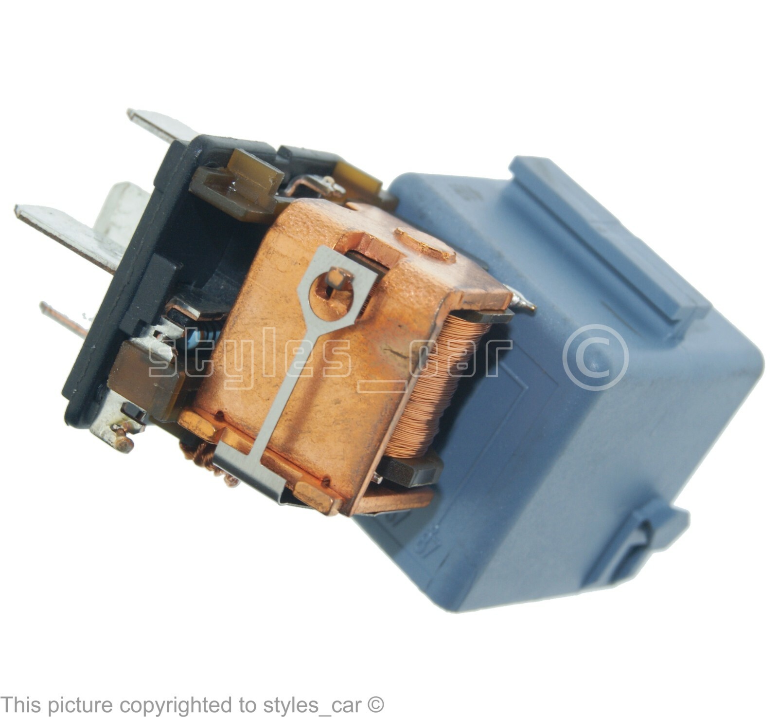 61366977982 Mini TaubenBlau 5 Pin DME Electric Fan Relay Tyco V23134 ...
