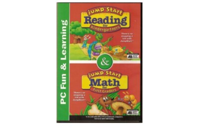 NEW JumpStart Reading for Kindergartners & Math for First Graders PC CD ...