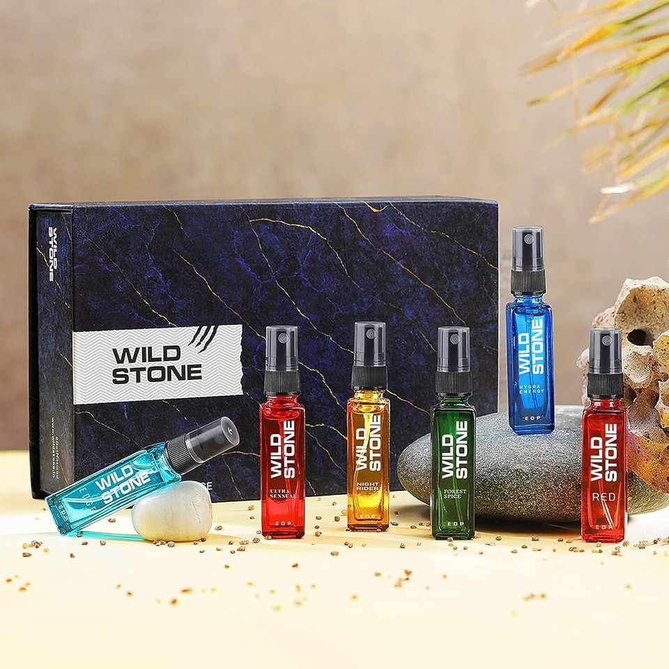 Wild Stone Perfume Gift Set of 6 Unique Fragrances (8 ml each) Perfume ...