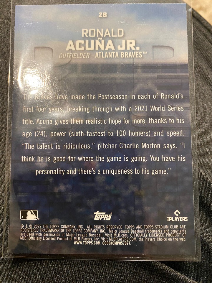 Ronald Acuna Jr. Destiny! Holo | eBay