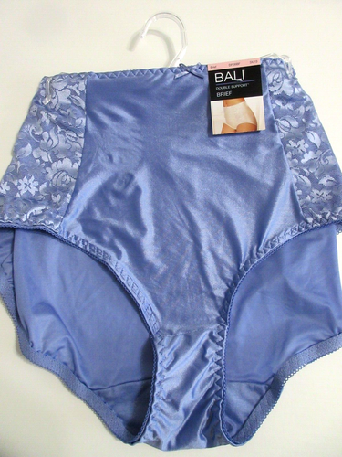 Bali DOUBLE SUPPORT Brief Panties Visteria blue Sissy Silky lace womens ...