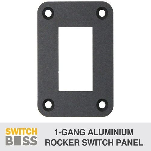 1 GANG ALUMINIUM ALLOY ROCKER SINGLE GANG SWITCH PANEL - 12V 24V BOAT ...