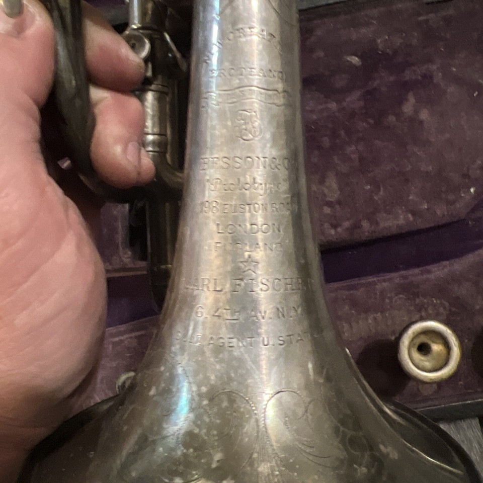 Besson Prototype New Creation Cornet 1912 w + Case | eBay