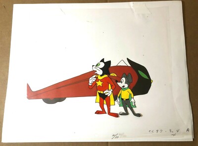 Courageous Cat & Minute Mouse 1960 Original Production Cel drawing ...