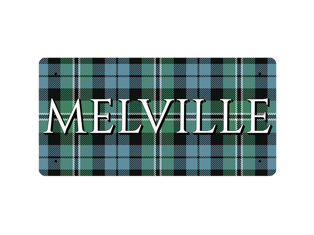 Melville (Melville Ancient Tartan) - Metal Sign | eBay UK