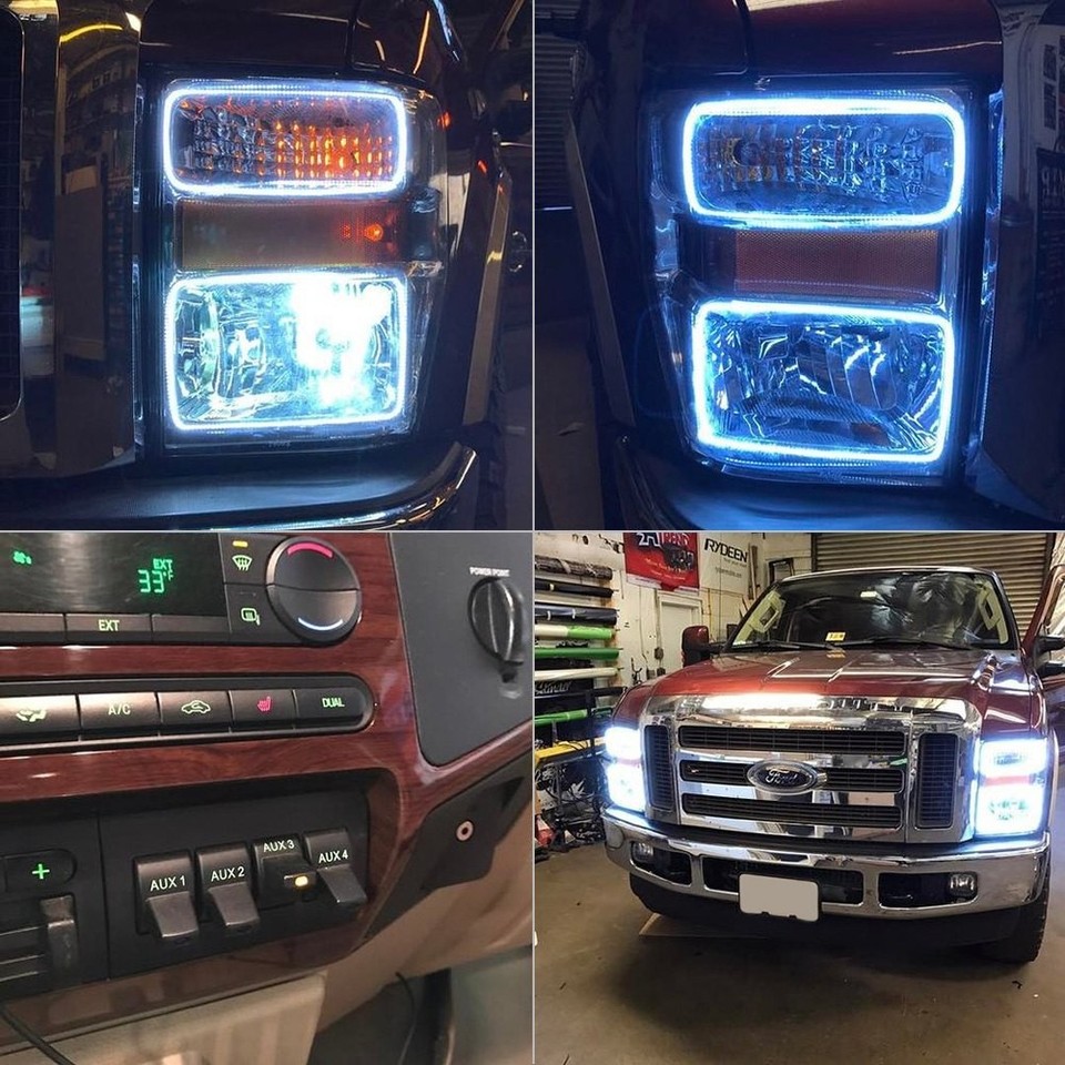 Custom Surface Halo Head Lights LED by Oracle Lighting ColorSHIFT 2249 ...