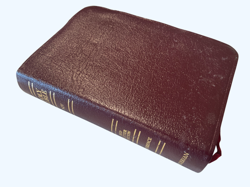 NIV Compact Reference Bible 1989 Burgundy Bonded Leather Red Letter ...