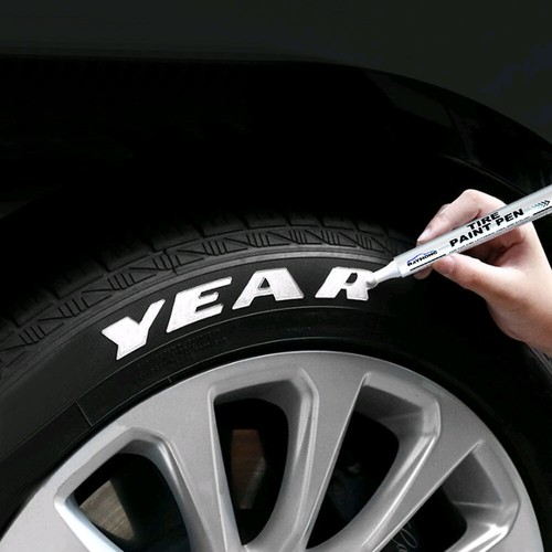 4pcs White Tire Letters Waterproof Permanent Paint Marker Pen Car Tires ...