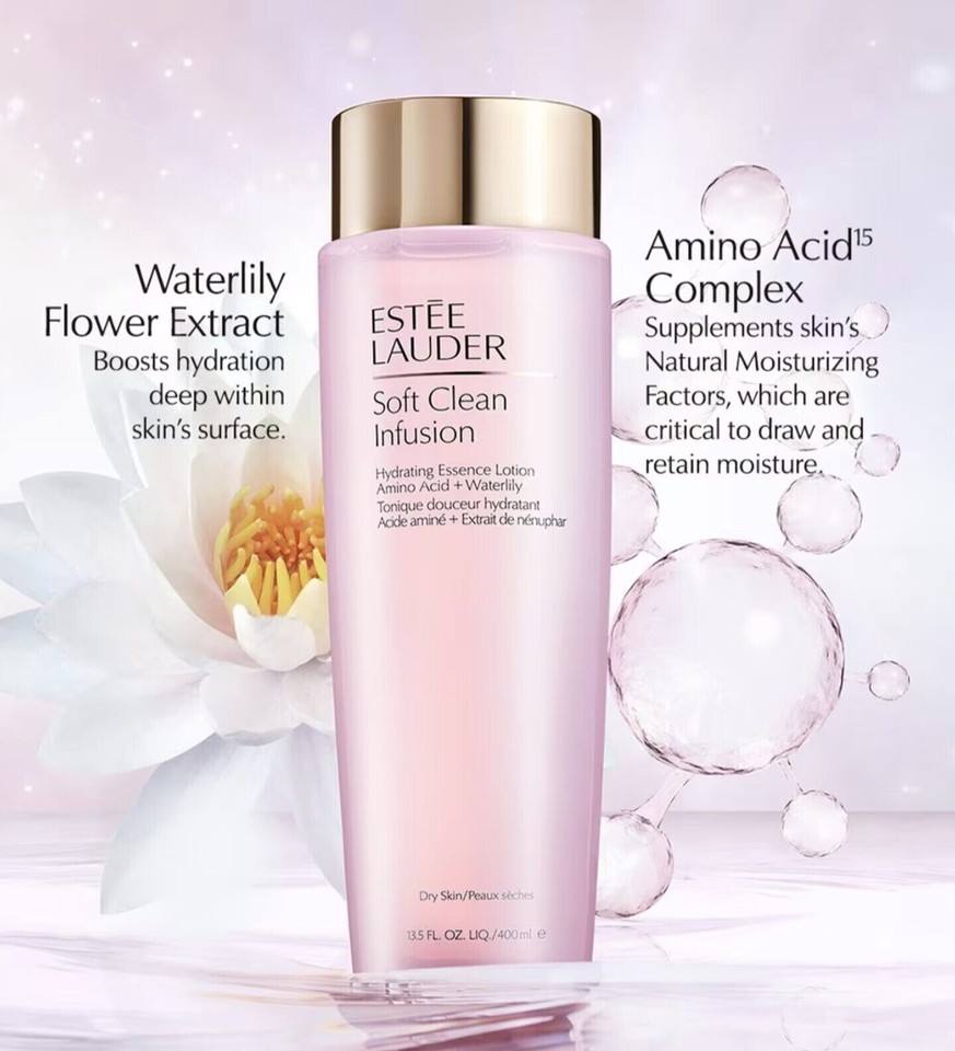 Estee Lauder Soft Clean Infusion Hydrating Skin Essence Lotion 400ml ...