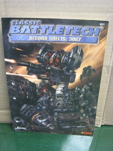 classic battletech record sheets 3067 FASA FANPRO 10971 2002 | eBay