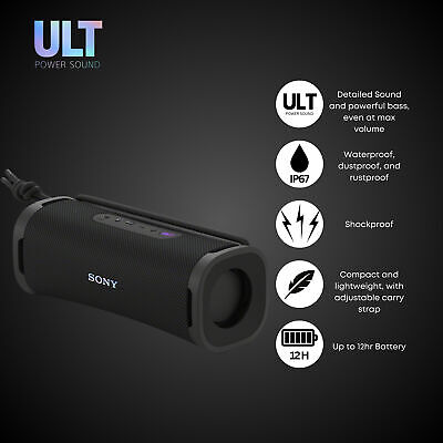 Sony ULT FIELD 1 Bluetooth Wireless Portable Speaker Black Sony ULT FIELD 1 Bluetooth Wireless Portable Speaker Black