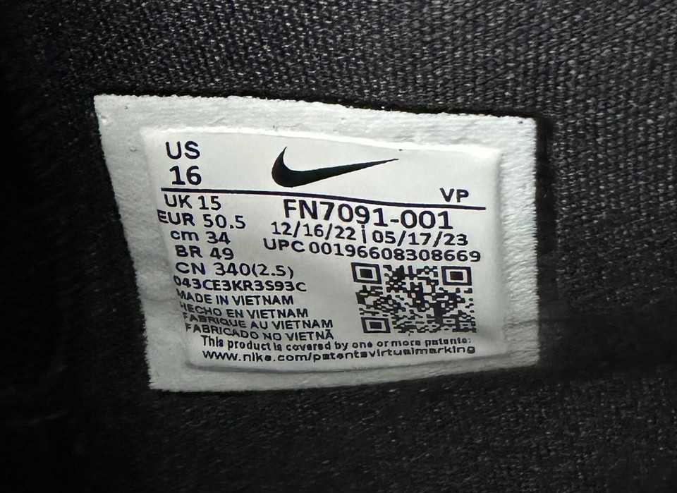 Nike KD 16 TB Basketball Shoes Sneakers Black FN7091-001 Kevin Durant ...