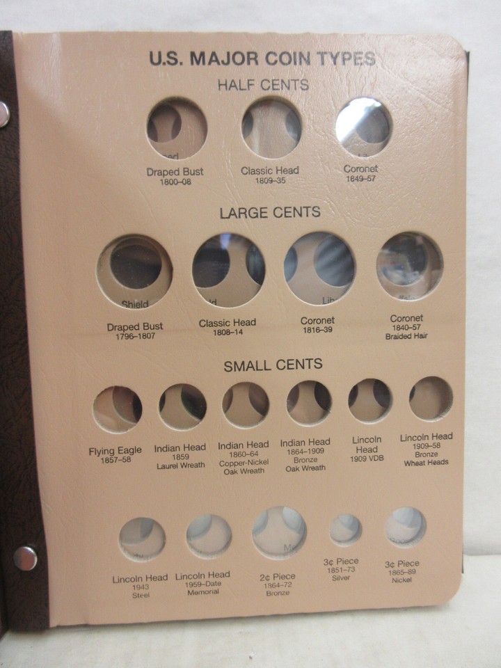 Dansco Coin Album #7070 United States Type Set Starting 1800 5-Page ...
