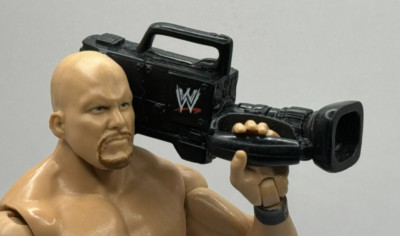 WWE Shoulder TV Camera Broadcast Accessory Mattel Figure Prop 1/12 J6 ...