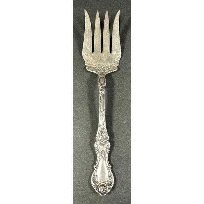 R Wallace 1835 Floral Silverplate Fish Serving Fork 8 1/8" | eBay