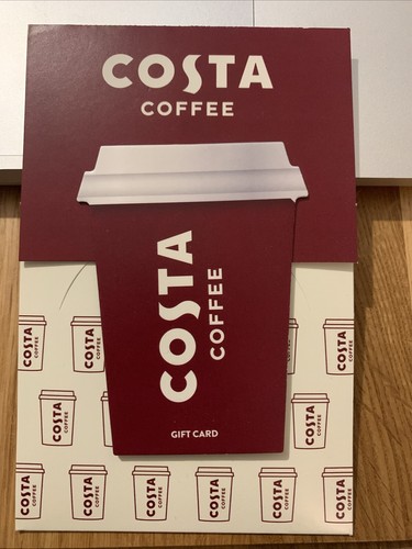Costa Coffee UK Gift Card Takeaway Cup Shaped Card Version 3 White ...