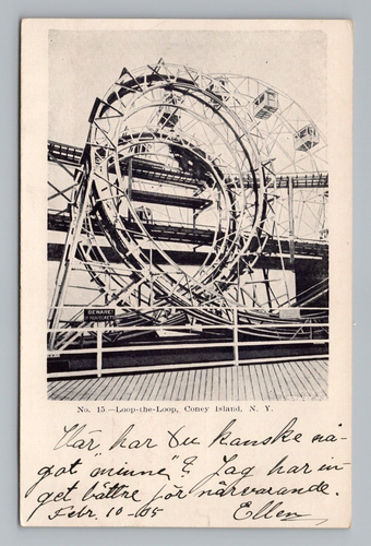 Postcard The Loop Ride Coney Island Amusement Park New York NY 1906 | eBay
